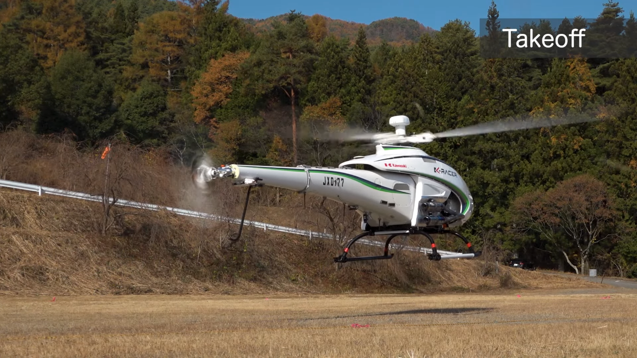 Kawasaki K-Racer X2 無人直升機，搭載H2R增壓引擎，成功承載200公斤貨物飛上天！ | SUPERMOTO8